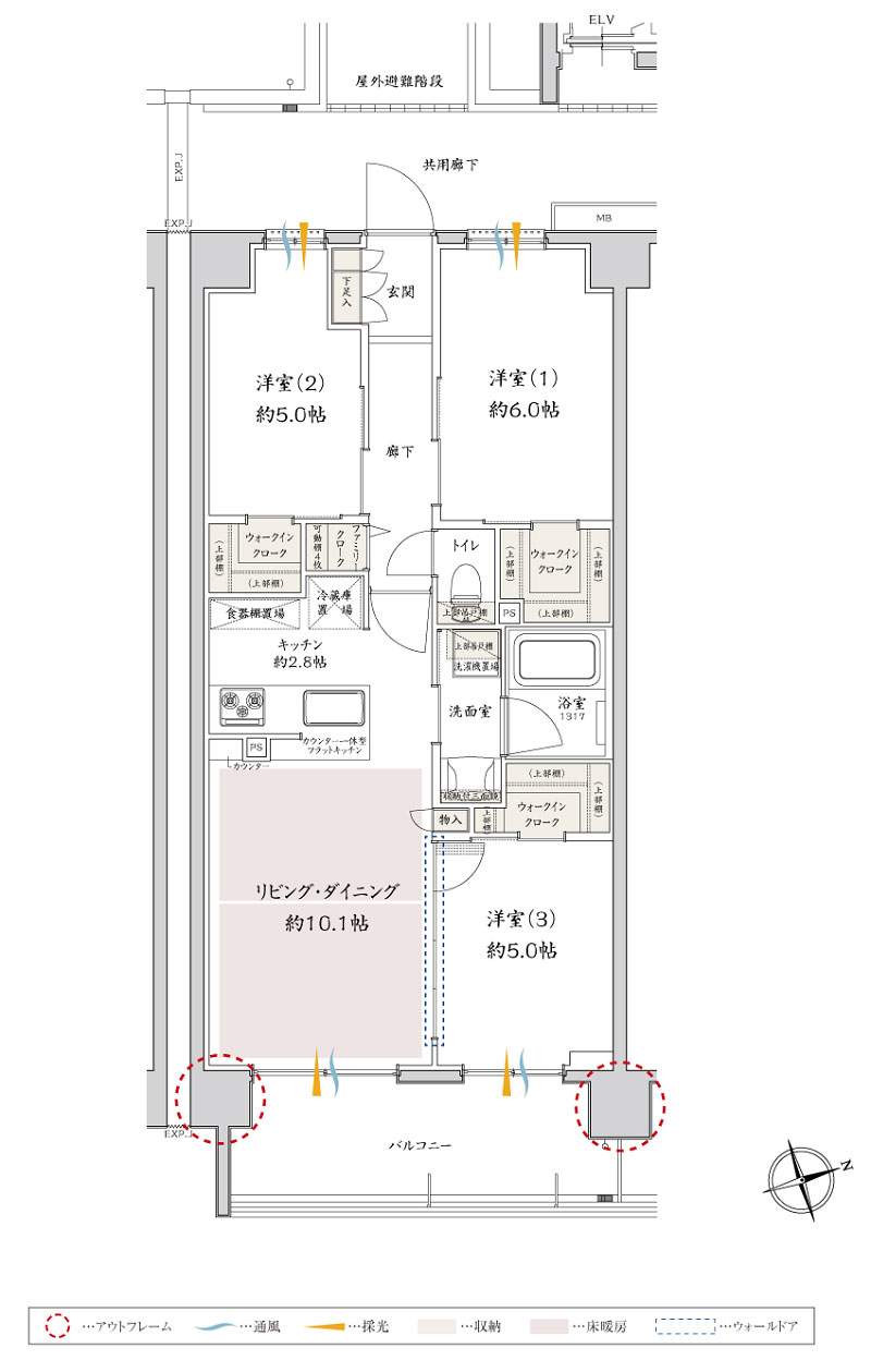 【ホームズ】間取り・タイプ一覧 - サンクレイドル津田沼III新築マンションの物件情報