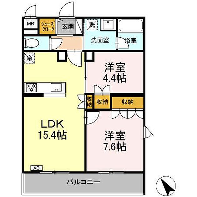 【ホームズ】(仮)若林RC[2LDK/賃料14.5万円/4階/62.37㎡]。賃貸マンション住宅情報
