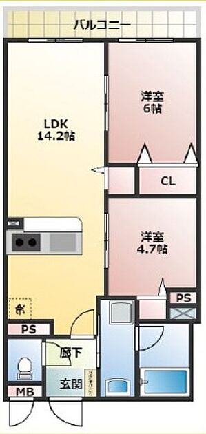 【ホームズ】JR武蔵野線 東川口駅 徒歩10分。[2LDK/賃料12万円/1階/55.02㎡]。賃貸マンション住宅情報